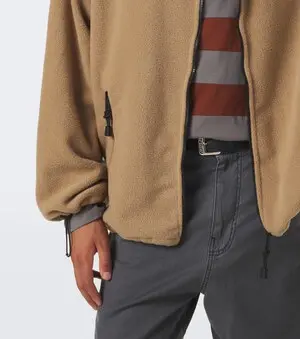 Miu Miu Hooded Fleece Zip-up Jacket