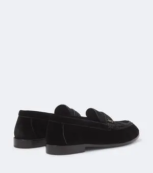 Saint Laurent Le Loafer Velvet Penny Loafers