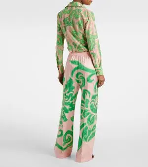 Etro Printed Straight Leg Pants - Multicoloured