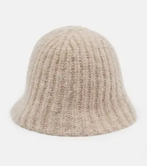 Brunello Cucinelli Sequined Cashmere-blend Bucket Hat