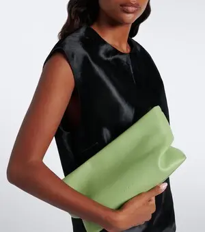 AESTHER EKME Nina Mini Leather Clutch - Green