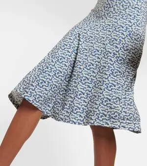 MARANT ETOILE Lania Printed Jersey Midi Dress