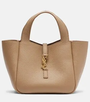 Saint Laurent Le 5 À 7 Baby Bea Leather Top-handle Bag