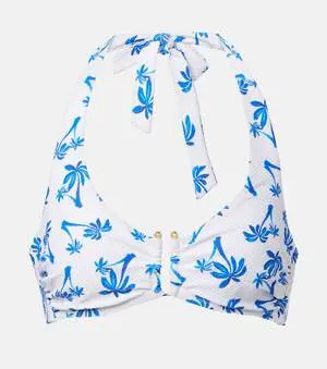 Heidi Klein Palm Beach Printed Bikini Top