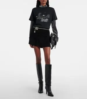 MARANT ETOILE Zoeline Printed Cotton Jersey T-shirt