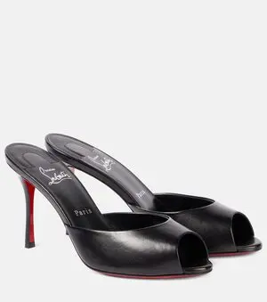 CHRISTIAN LOUBOUTIN Me Dolly Leather Mules - Black