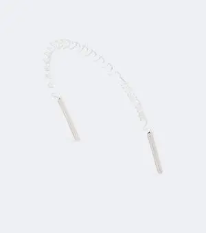 Miu Miu Logo Leather-trimmed Headband