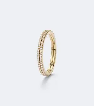 SUZANNE KALAN Mini 18kt Tech Ring Jackets With Diamonds