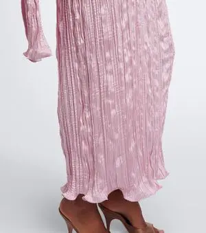 Posse Esme Scarf-detail Satin Maxi Dress