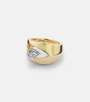Yeprem 18kt Ring With Diamonds - Gold