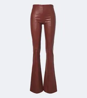 Stouls Leather Flare Trousers