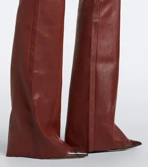 Stouls Leather Flare Trousers