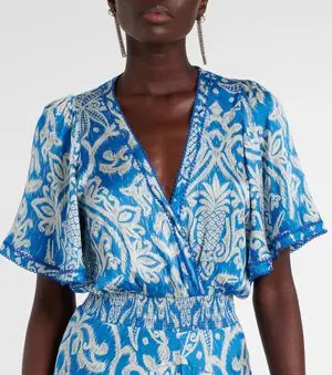 Poupette St Barth Mabelle Printed Maxi Dress