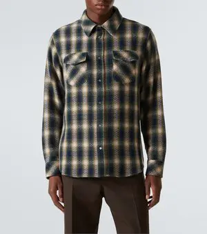 GOD'S TRUE CASHMERE Tartan Cashmere Shirt