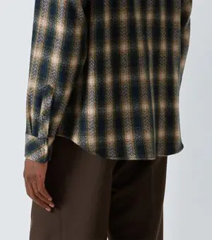 GOD'S TRUE CASHMERE Tartan Cashmere Shirt