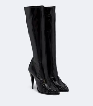 Saint Laurent Le Loafer Cassandre Knee-high Boots