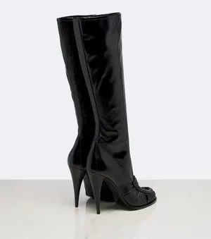 Saint Laurent Le Loafer Cassandre Knee-high Boots