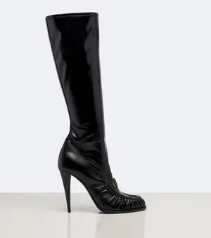 Saint Laurent Le Loafer Cassandre Knee-high Boots