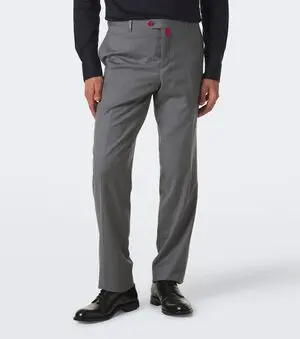 Kiton Virgin Wool Slim Fit Trousers