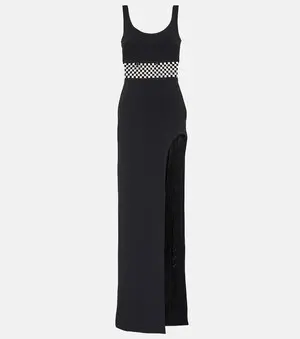 David Koma Embellished Cady Gown