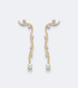 Sophie Bille Brahe Grand Ocean Etoile 18kt Yellow Diamond Earrings - Gold