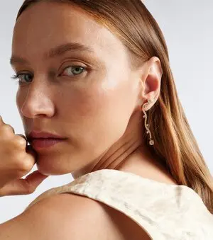 Sophie Bille Brahe Grand Ocean Etoile 18kt Yellow Diamond Earrings