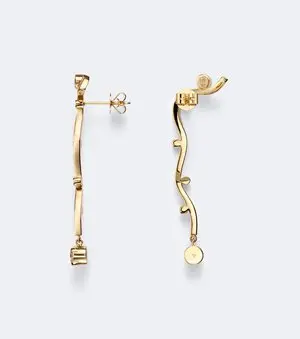 Sophie Bille Brahe Grand Ocean Etoile 18kt Yellow Diamond Earrings