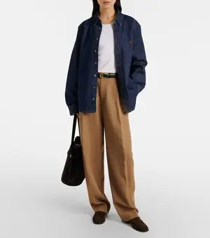 AMI Paris De Coeur Denim Shirt