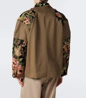 Simone Rocha Floral Patchwork Cotton Jacket