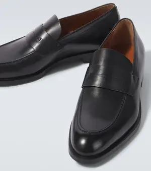 Zegna Leather Penny Loafers