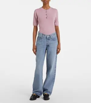 AGOLDE V-waist Baggy Straight Jeans In Fairway
