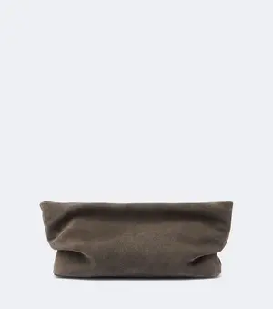 AESTHER EKME Nina Mini Suede Clutch - Grey