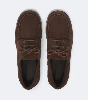 Studio Nicholson Suede Boat Shoes - Brown