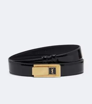 Saint Laurent Cassandre Patent Leather Belt