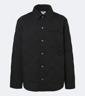 Bottega Veneta Intrecciato Quilted Cotton-blend Overshirt