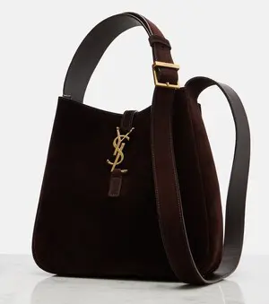 Saint Laurent Le 5 À 7 Large Suede Shoulder Bag - Brown