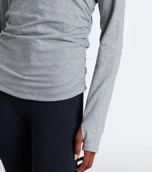 Adidas By Stella McCartney Logo Jersey Half-zip Hoodie