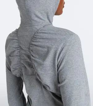 Adidas By Stella McCartney Logo Jersey Half-zip Hoodie