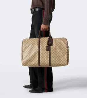Gucci Essence Large Gg Canvas Duffel Bag