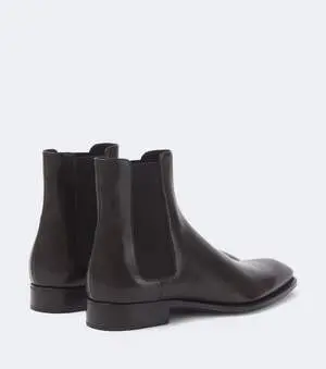 Saint Laurent Aurelien Leather Chelsea Boots