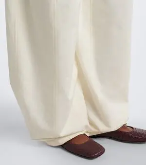 Bottega Veneta Cotton Toile Wide-leg Pants