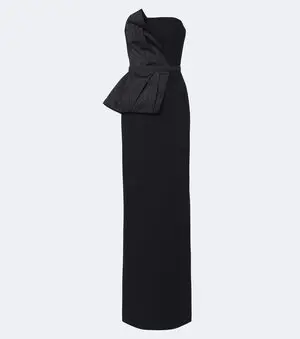Safiyaa Kasia Draped Crêpe Gown