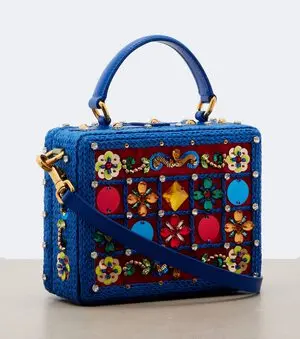 Dolce & Gabbana Dolce Box Beaded Box Bag
