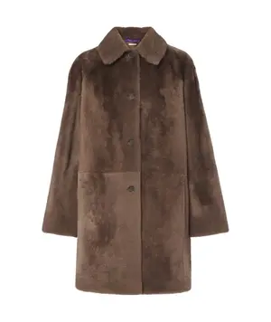 Ralph Lauren Shearling Coat - Brown