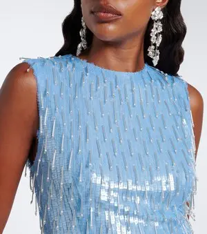 Rachel Gilbert Calypso Embellished Minidress