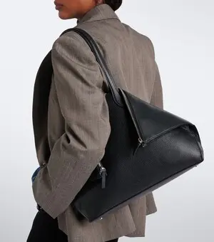 AESTHER EKME Fold Large Leather Tote Bag