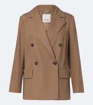 Max Mara Double-breasted Virgin Wool Blazer