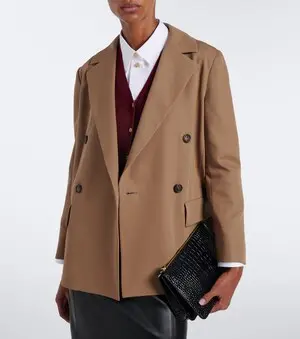 Max Mara Double-breasted Virgin Wool Blazer