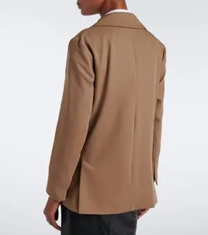 Max Mara Double-breasted Virgin Wool Blazer