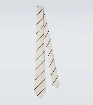 TOM FORD Striped Silk Jacquard Tie